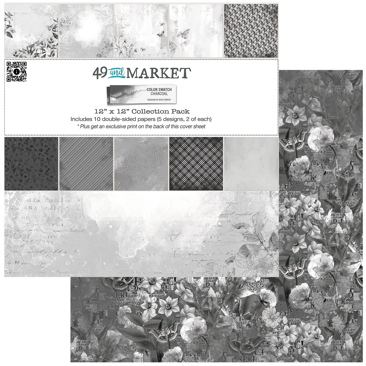 49 And Market > Color Swatch Charcoal — Bevs Cross Crafts