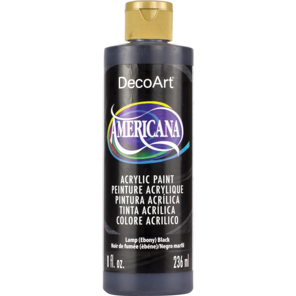 DECO ART AMERICANA ACRYLIC PAINT LAMP BLACK 236ML - DA8 DA67 — Bevs ...