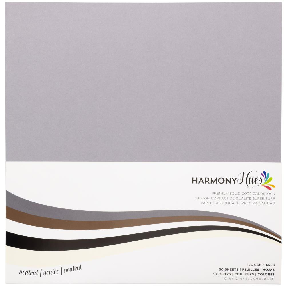 HARMONY HUES 12 X 12 CARDSTOCK NEUTRAL PKT 50 176GSM -H27415 — Bevs ...