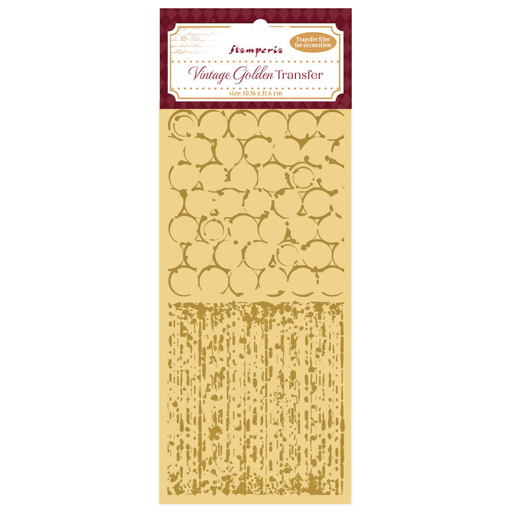 VINTAGE GOLDEN TRANSFERS BACKGROUNDS -DFLRGT03 — Bevs Cross Crafts
