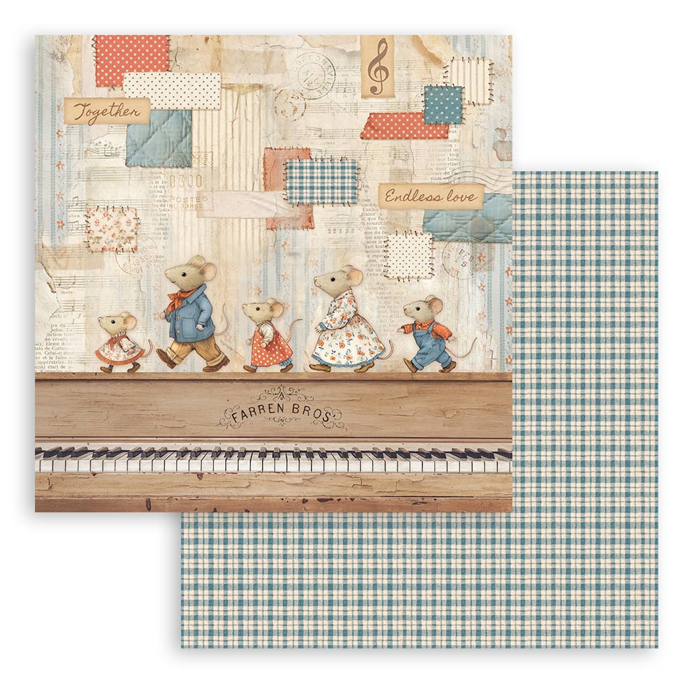 STAMPERIA 12X12 PAPER FAMILY PIANO - SBB1118 ( PRE ORDER NOW SHIPPING ...