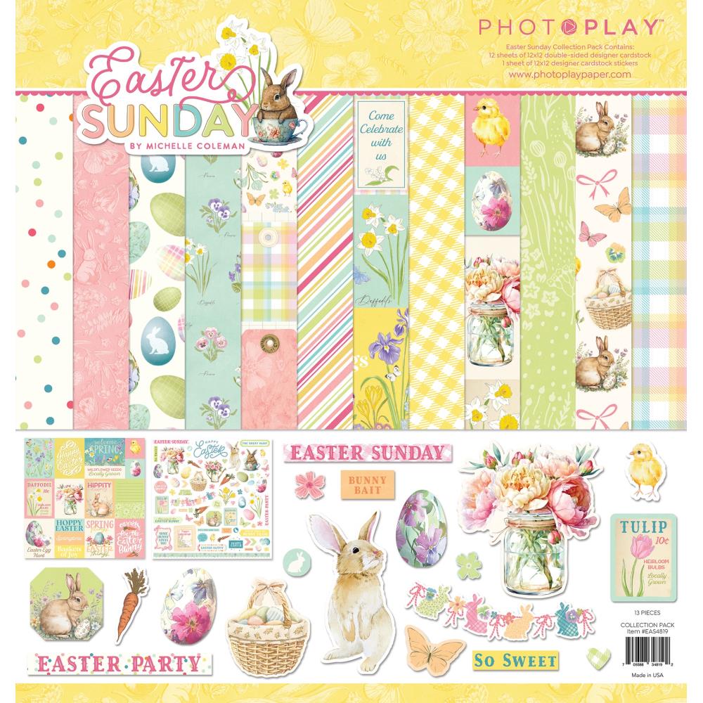 PHOTOPLAY 12X12COLLECTION KIT EASTER SUNDAY - EAS4819 — Bevs Cross Crafts