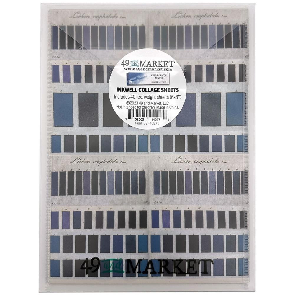 49 AND MARKET COLOR SWATCH INKWELL6 X 8 COLLAGE SHEETS - CSI-40971 ...