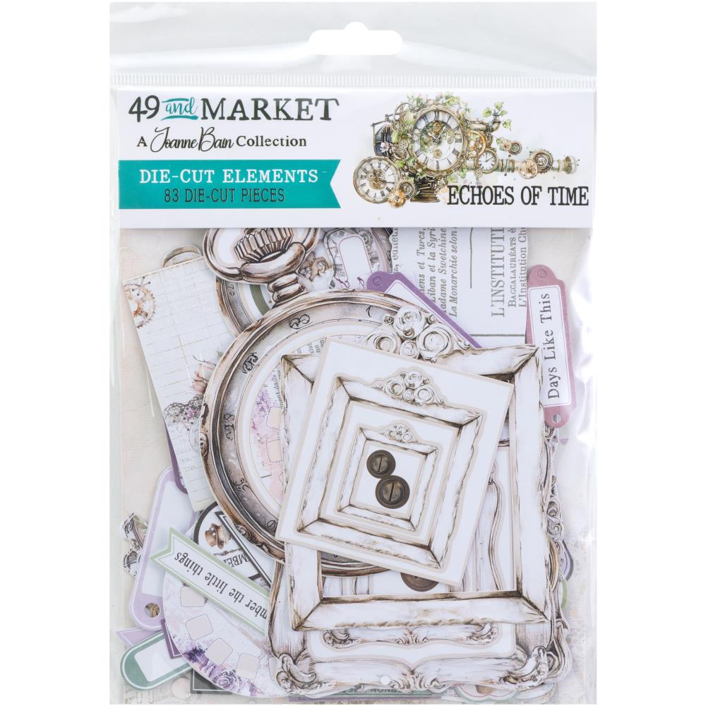 49 AND MARKET ECHOES OF TIME COLLECTION DIE CUTS ELEMENTS -JET-33427 ...