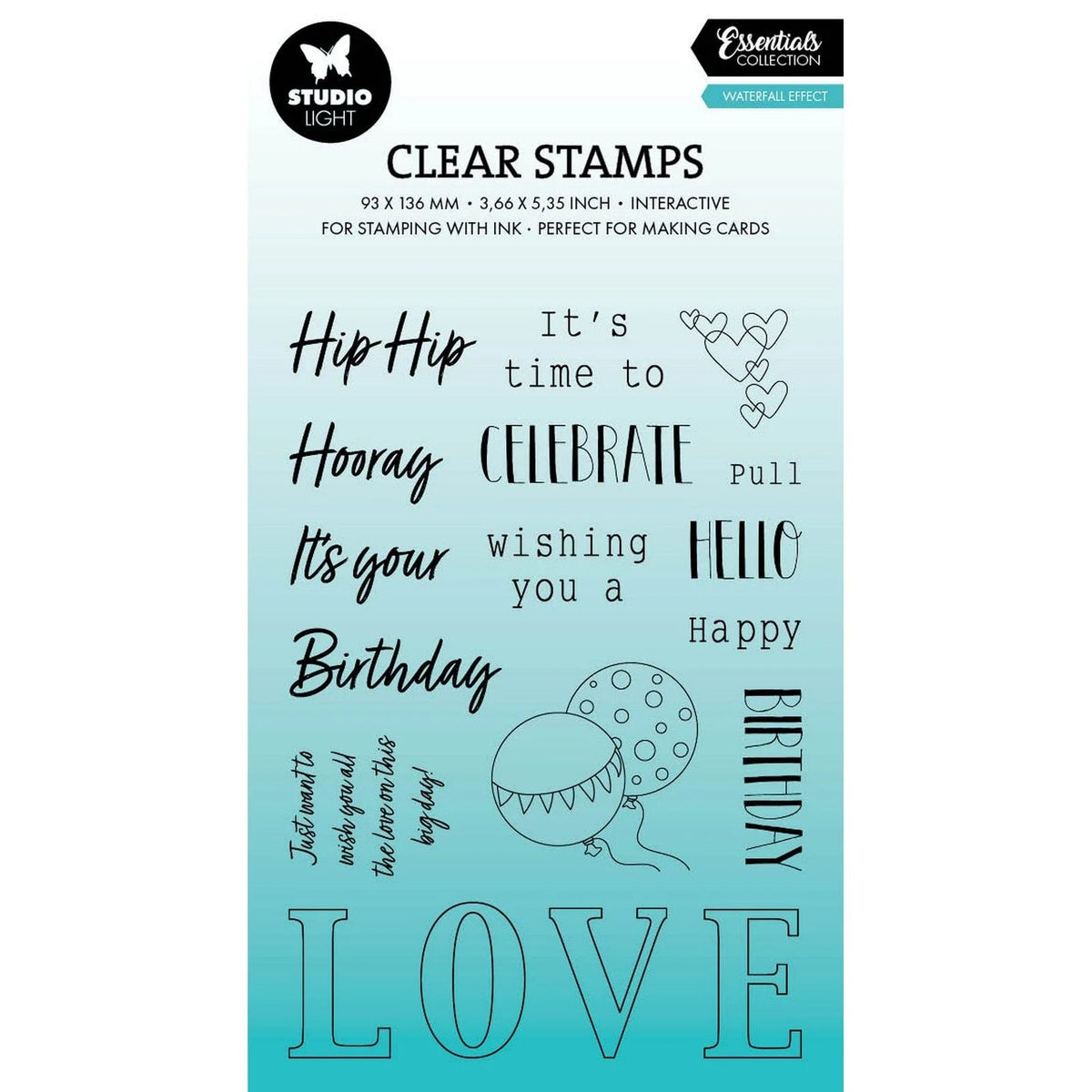 STUDIO LIGHT CLEAR STAMPS WATERFALL EFFECT SL-ES-STAMP635 — Bevs Cross ...