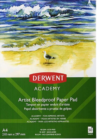 DERWENT ACADEMY ARTIST BLEEDPROOF PAPER PAD A4 - R31340F — Bevs Cross ...